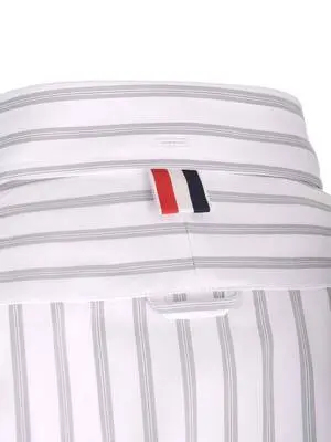 Thom Browne Striped Long-sleeved Buttoned Shirt