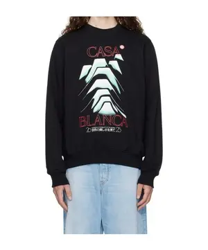 Casablanca Long Sleeve Sweatshirt With Graphic Print