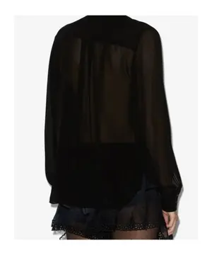 Isabel Marant Étoile Elaura Satin Pussy Bow Blouse