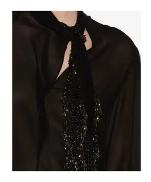 Isabel Marant Étoile Elaura Satin Pussy Bow Blouse