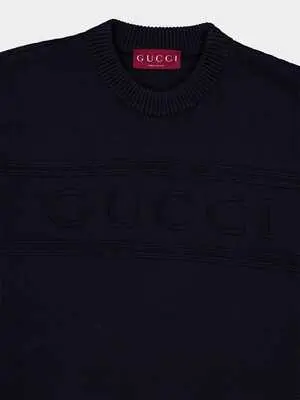 Gucci Logo Intarsia Knit Jumper