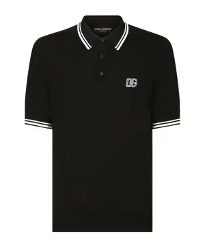 Dolce & Gabbana Dolce Gabbana Dg Logo Embroidered Polo Shirt