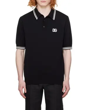 Dolce & Gabbana Dolce Gabbana Dg Logo Embroidered Polo Shirt