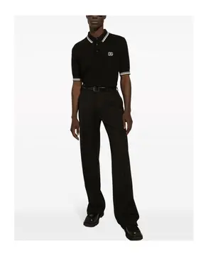 Dolce & Gabbana Dolce Gabbana Dg Logo Embroidered Polo Shirt