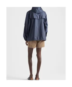 Prada Re-nylon Zip-up Hooded Jacket