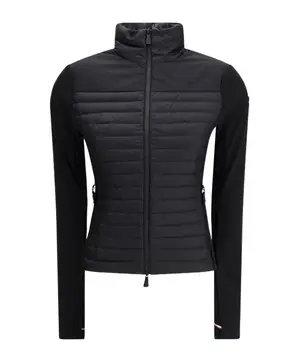 Moncler High-neck Zipped Cardigan - Black