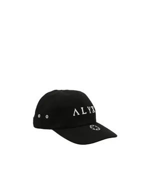 1017 Alyx 9sm Logo Embroidered Baseball Cap - Black