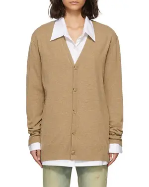 MAISON MARGIELA V-neck Cardigan - Brown