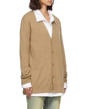 MAISON MARGIELA V-neck Cardigan - Brown