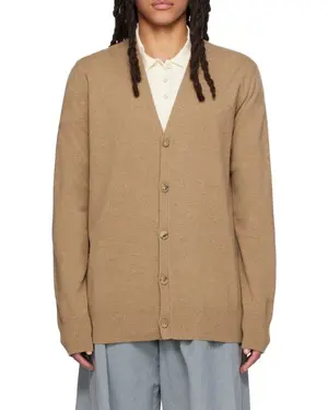 MAISON MARGIELA V-neck Cardigan - Brown