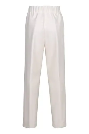 Moncler Logo Embroidered Drawstring Waist Pants - White