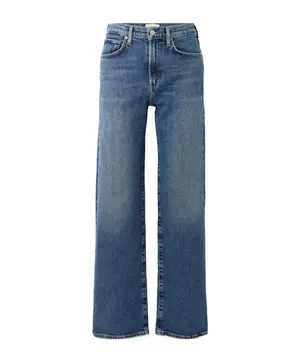 AGOLDE Harper Mid-rise Straight-leg Jeans - Mid Denim