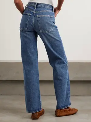 AGOLDE Harper Mid-rise Straight-leg Jeans - Mid Denim