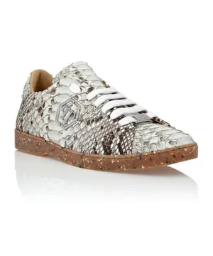 Philipp Plein Round Toe Lace Up Sneakers - Multicolor