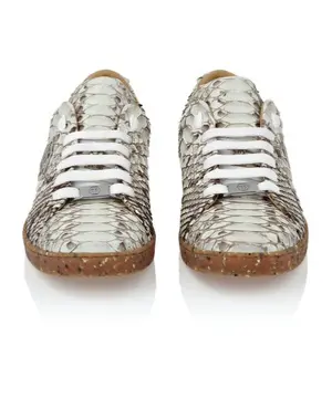 Philipp Plein Round Toe Lace Up Sneakers - Multicolor