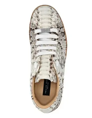 Philipp Plein Round Toe Lace Up Sneakers - Multicolor