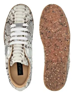 Philipp Plein Round Toe Lace Up Sneakers - Multicolor