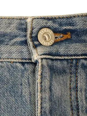Loewe Logo Patch Wide Leg Jeans