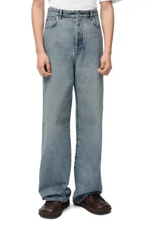 Loewe Logo Patch Wide Leg Jeans