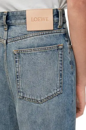 Loewe Logo Patch Wide Leg Jeans