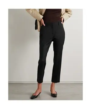 NILI LOTAN Tel Aviv Wool-blend Twill Straight-leg Pants