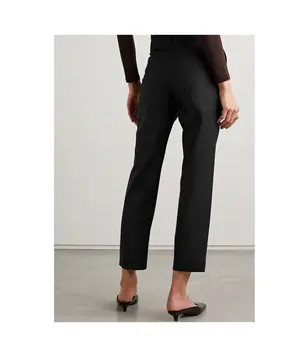 NILI LOTAN Tel Aviv Wool-blend Twill Straight-leg Pants