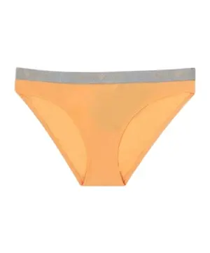 Emporio Armani Logo Embroidered Panties - Orange