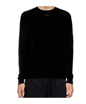 DIESEL® K-cevro Round Neck Sweater With Oval D Logo Plaque