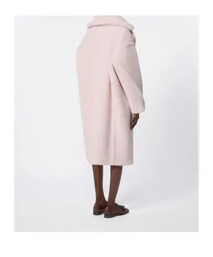Max Mara Tedgirl Button-up Long Coat - Pink