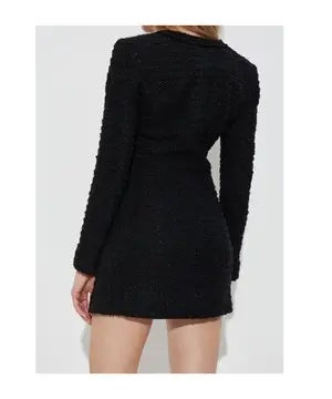 MISBHV Button-up Tweed Dress