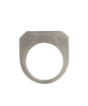 Rick Owens Beveled Ring - Gray