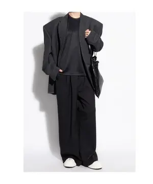 COURREGES Crewneck Football Tank Top - Black