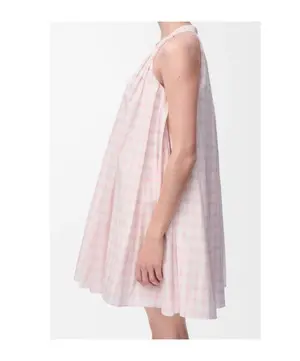 Loewe Checked Flared Midi Dress
