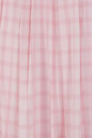 Loewe Checked Flared Midi Dress