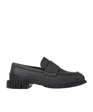 Camper Pix Ribbed Detailing Leather-sole Loafers
