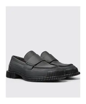 Camper Pix Ribbed Detailing Leather-sole Loafers