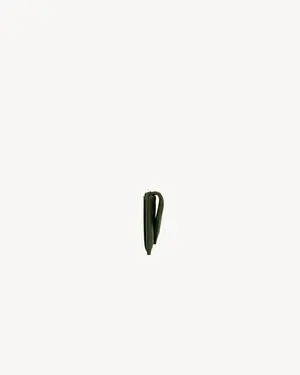 Saint Laurent Cassandre Matelass Card Case - Green