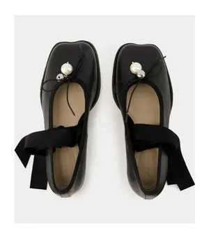 Simone Rocha Heart Toe Strapped Ballerinas