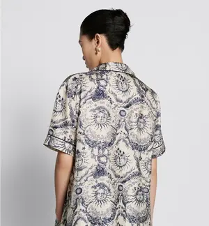 Dior Short-sleeve Shirt With Classic Collar And Button-up Front