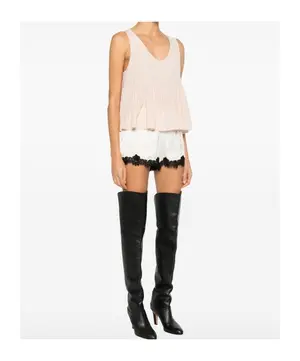 Chloé Sleeveless Gathered Top - Soft Pink