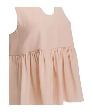 Chloé Sleeveless Gathered Top - Soft Pink