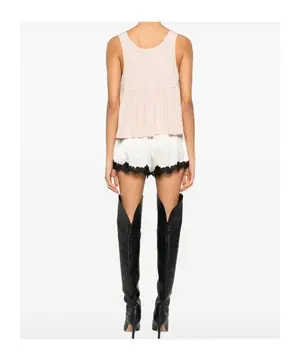 Chloé Sleeveless Gathered Top - Soft Pink