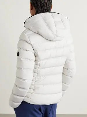 Moncler Quilted Down Jacket With Hood - Ice Tuff