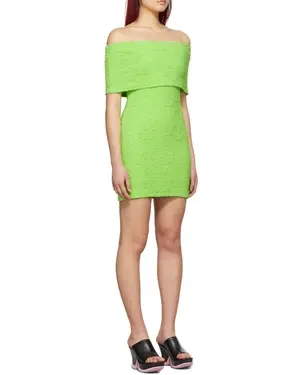 MSGM Off-the-shoulder Mini Dress