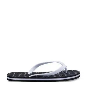 Emporio Armani Logo Flip Flops - Black