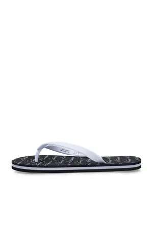 Emporio Armani Logo Flip Flops - Black