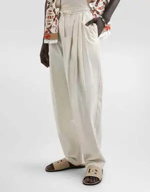 Dolce & Gabbana Pleated Drawstring Trousers - Beige