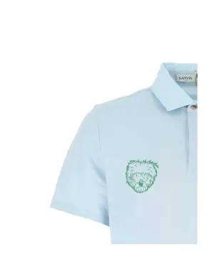 LANVIN X Gallery Dept. Cotton Polo Shirt - Blue