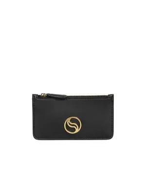 Stella McCartney Logo Card Bag - Black