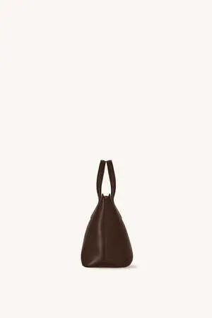 THE ROW Marcel Zipped Tote Bag - Dark Brown